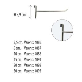 Varekrog Ø 5mm t/ gitter ( H 5,9 cm).