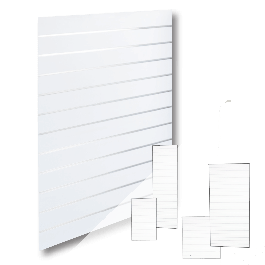 Rillepanel - Standard-serien - 10 cm. Inkl. alulister.