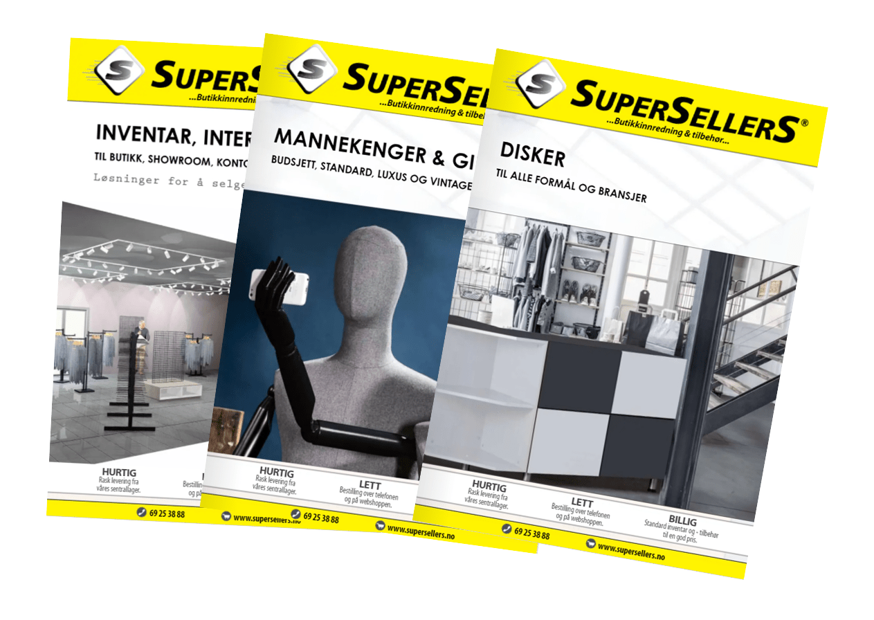 Butiksindretning og inventar. 1-2 dags levering. ⭐ SE mere HER